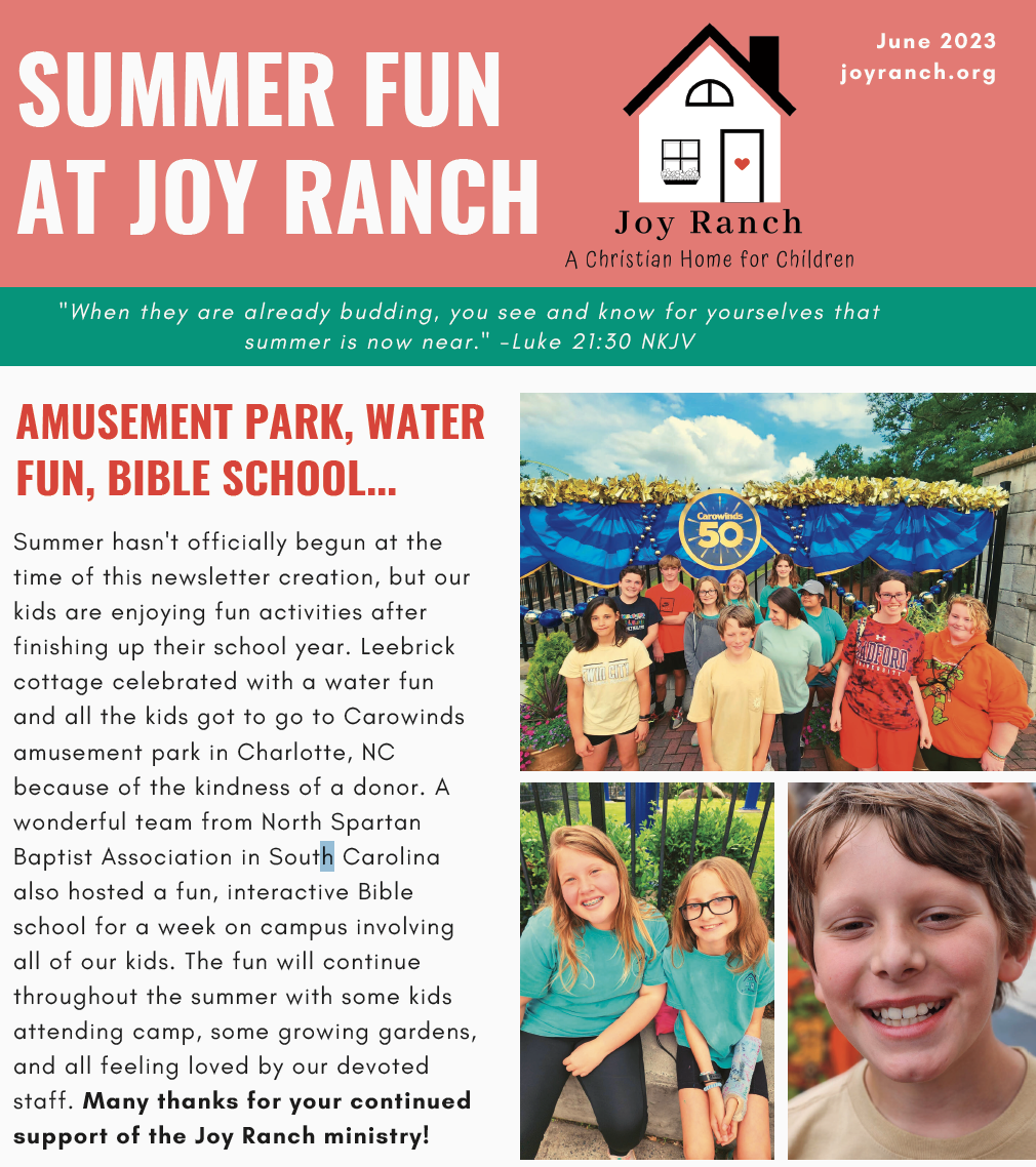 Joy Ranch – A Christian Home for Children.